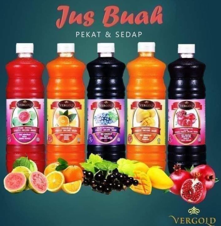 pati buah pelbagai jenis, jus asli pelbagai khasiat | Lazada