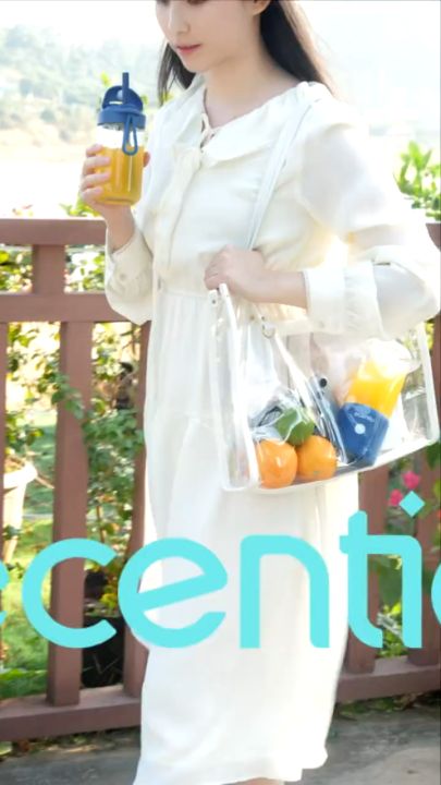 【40K voucher】【2 tabung】ecentio blender 10 pisau juicer Kaca Tebal 2 Cup mini portable dengan ...