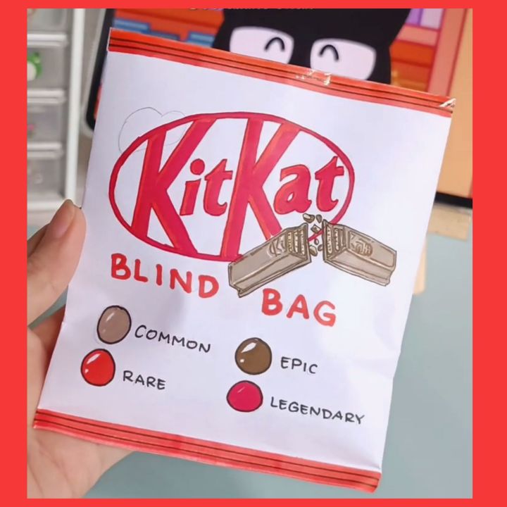 Kit kat blind bag squishy paper bag kitkat | Lazada