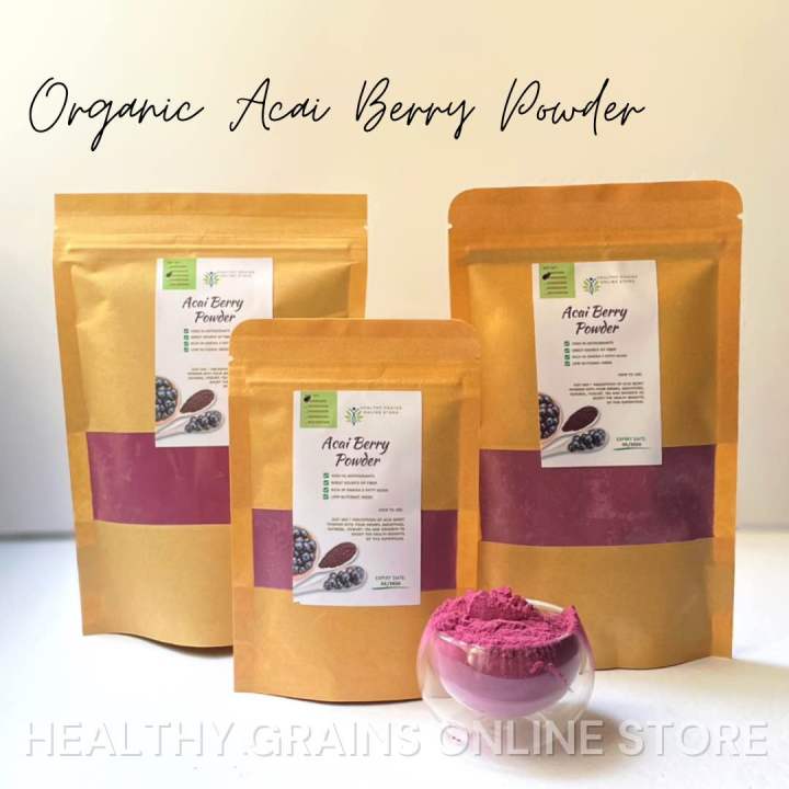 Healthy Grains ORGANIC ACAI BERRY POWDER (50grams to 250grams) | Lazada PH