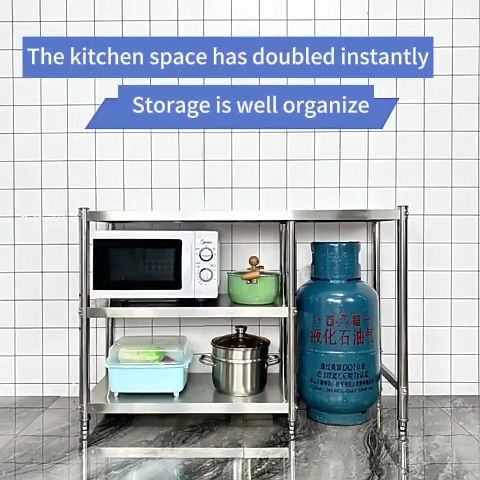 Gas Stove Stand Heavy Duty Kitchen Rack Gas Rack 304 Stainless Steel ...