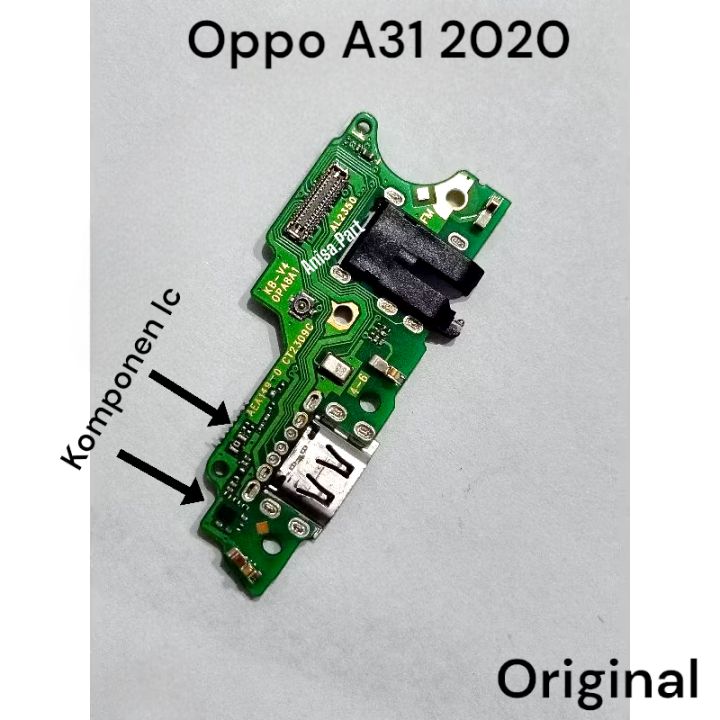 Connector Charger Oppo A31 Original Full Komponen Ic Papan Board ...