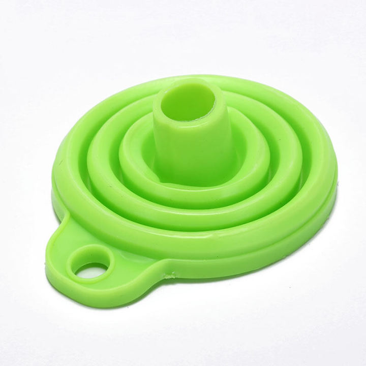 MAS GOODS Collapsible Silicon Mini Kitchen Funnel Mini Foldable Funnels ...