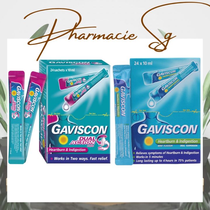 Gaviscon Dual Action Sachets 24s * exp September 2025 | Lazada Singapore