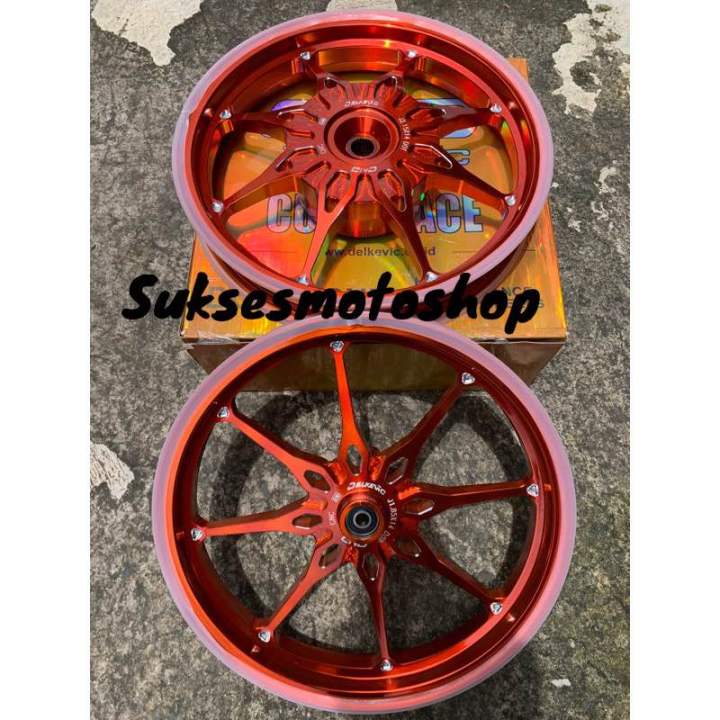 Velg Racing Mio Soul karbu Mio Sporty Mio m3 merk delkevic D8 185/215 ...