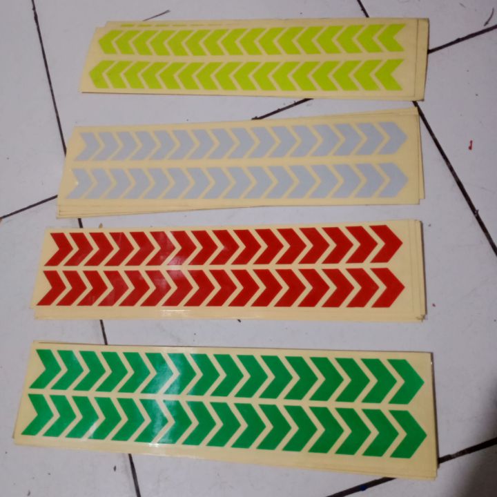 Sticker Panah reflektif,Sticker Box motor,stiker panah,sticker ...