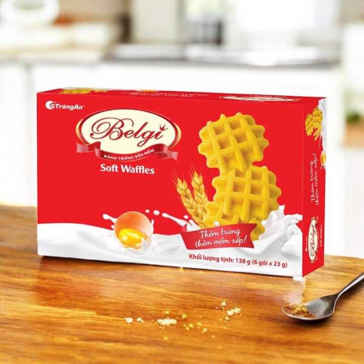 เบลกิ ซอฟต์วาฟเฟิลไข่&นม 23 ก. x 6 (138g.) | Lazada.co.th