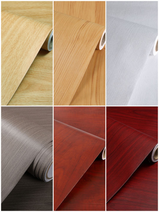 Thickened Wood Grain Sticker Self Adhesive Furniture Refurbishing Film ...