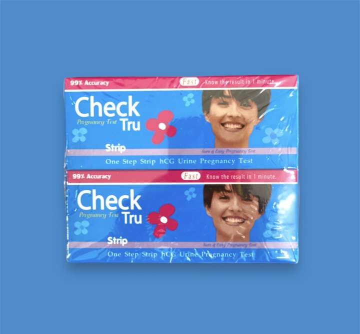 Check Tru 10 ชุด ทดสอบการตั้งครรภ์แบบจุ่ม Pregnancy test (สีฟ้า) 1 Pack ...