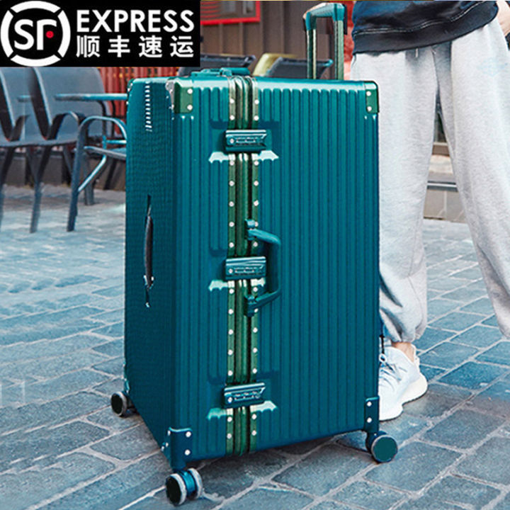 Luggage Men's 60-Inch Large Capacity Oversized 50 Password Leather ...