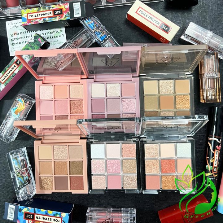 Bảng Phấn Mắt 9 Ô 3CE MULTI EYE COLOR PALETTE BEACH MUSE Tone Hồng Đất ...