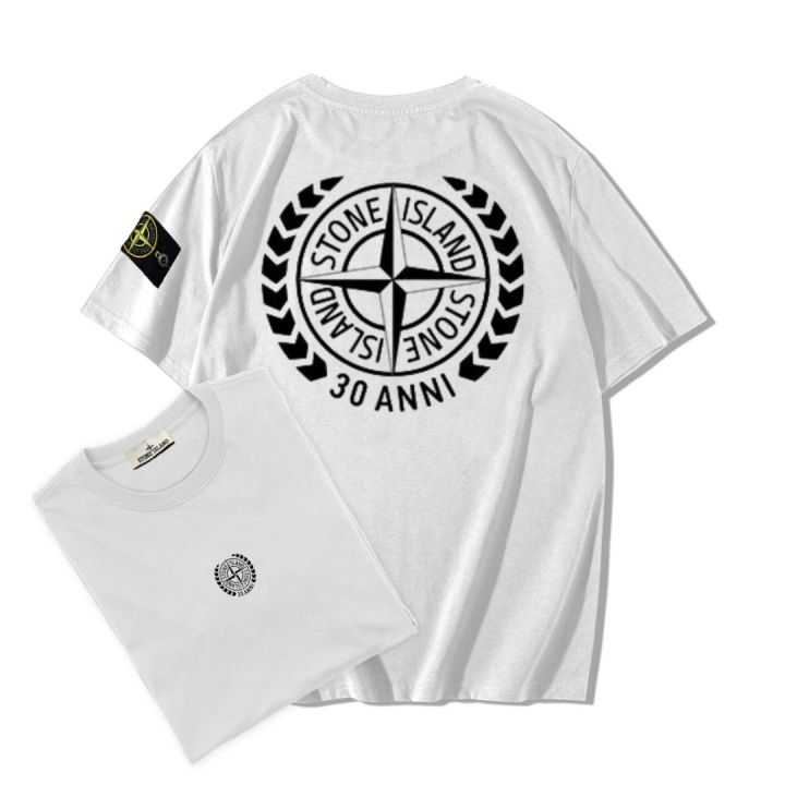 tshirt Stone island 30 aniversary Free tas | Lazada Indonesia