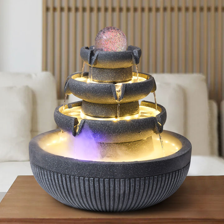 Wind Water from Modern Flowing Water Ornaments Circulating Water Small ...