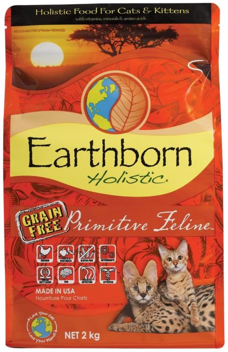 Earthborn Primitive Feline เอิร์ธบอร์นโฮลิสติก ไพรมิทีฟฟีไลน์ สูตรสันใน ...