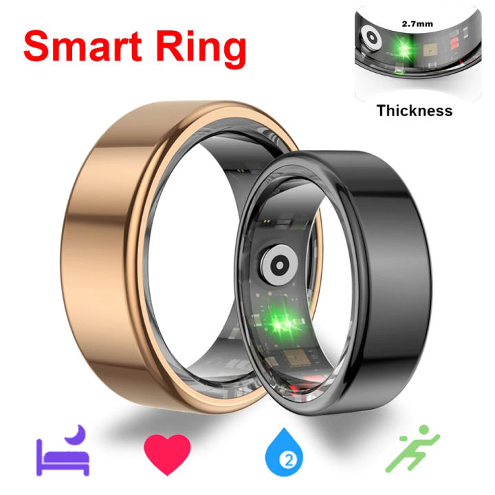 2024 New R02 Smart Ring daily detection Heart Rate Blood Oxygen ...