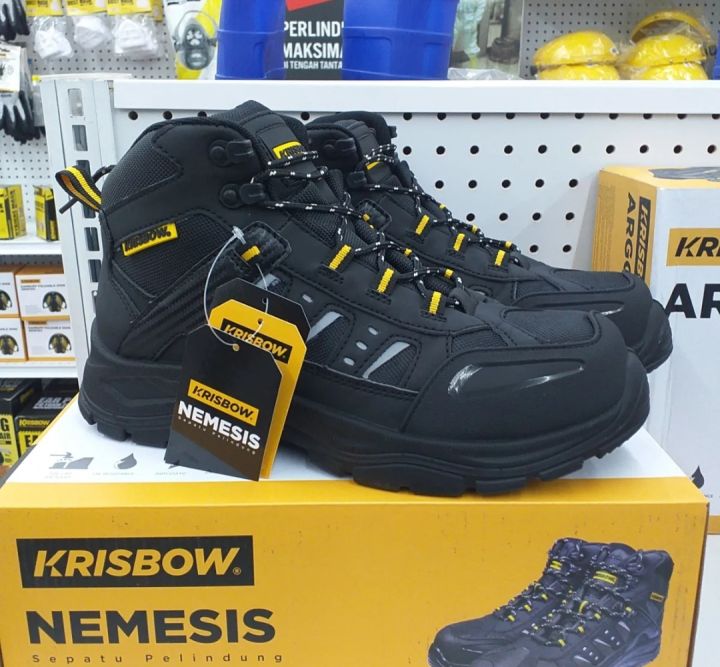 KRISBOW SAFETY SHOES NEMESIS 6INC Sepatu Pengaman Tinggi | Lazada Indonesia