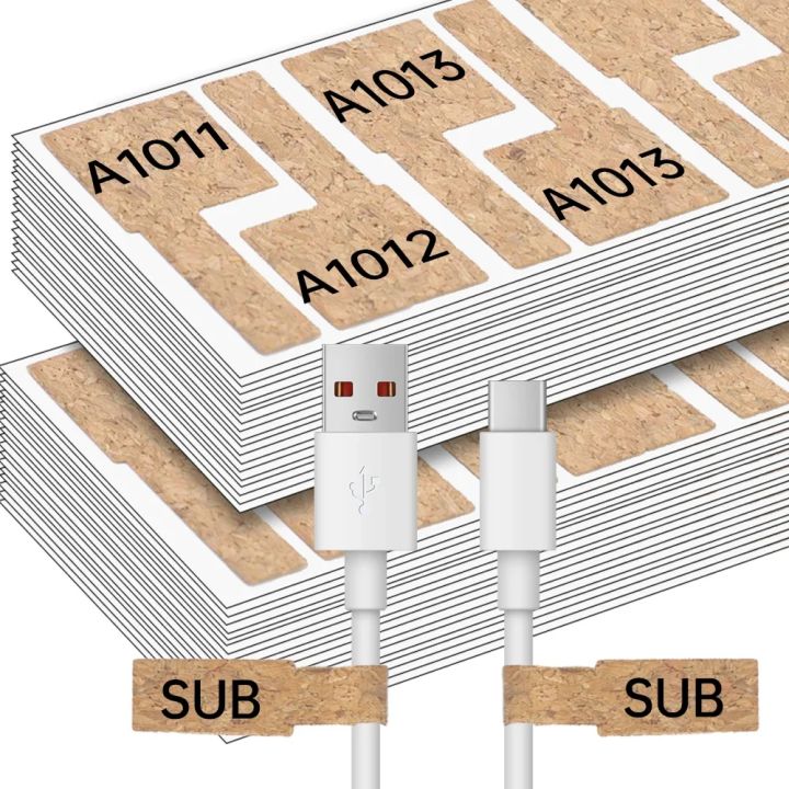 Cable Labels Tags for Cable Management Colorful Waterproof Cord Labels ...