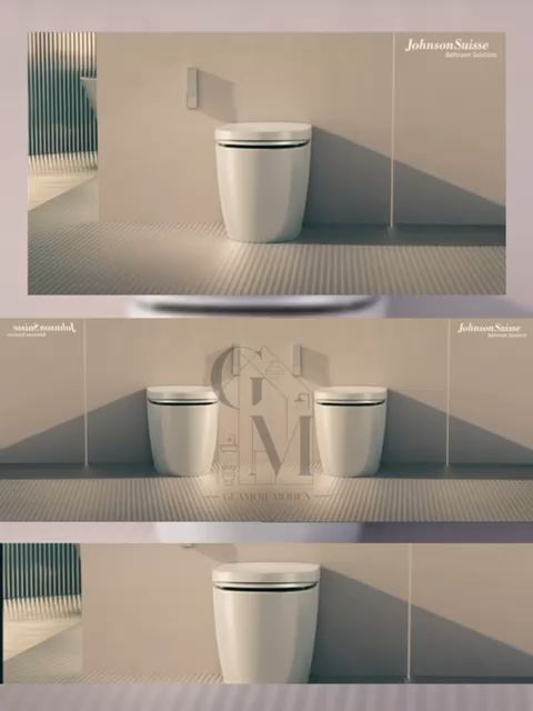 JOHNSON SUISSE RIO RIMLESS SIPHONIC-JET DUAL FLUSH SMART WC ROUGH-IN ...