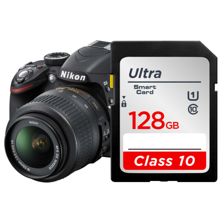 SD Card 64GB 128GB 256GB V10 16GB 32GB Normal Full Size Flash SD Memory ...