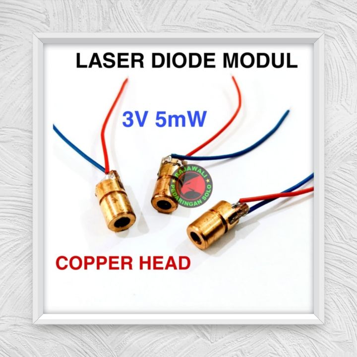 LASER DOT DIODE MODULE 3V 5mW MODUL LASER COPPER HEAD 3V | Lazada Indonesia