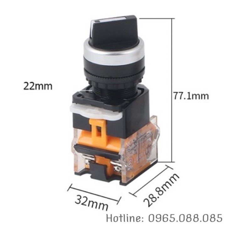 Công tắc xoay 2vị trí - 3vị trí phi 22 | Lazada.vn