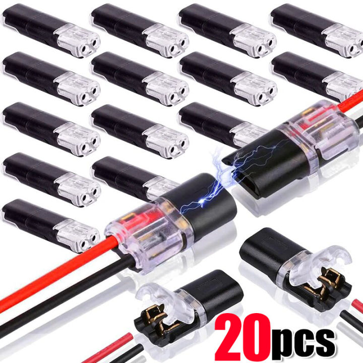 20Pcs Fast Plug Wire Connector 2 Pin Way Cable Plug Car Waterproof ...