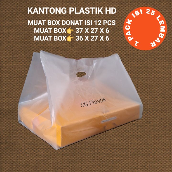 Kantong Plastik HD Muat Untuk Box Donat Isi 12 pcs | Lazada Indonesia