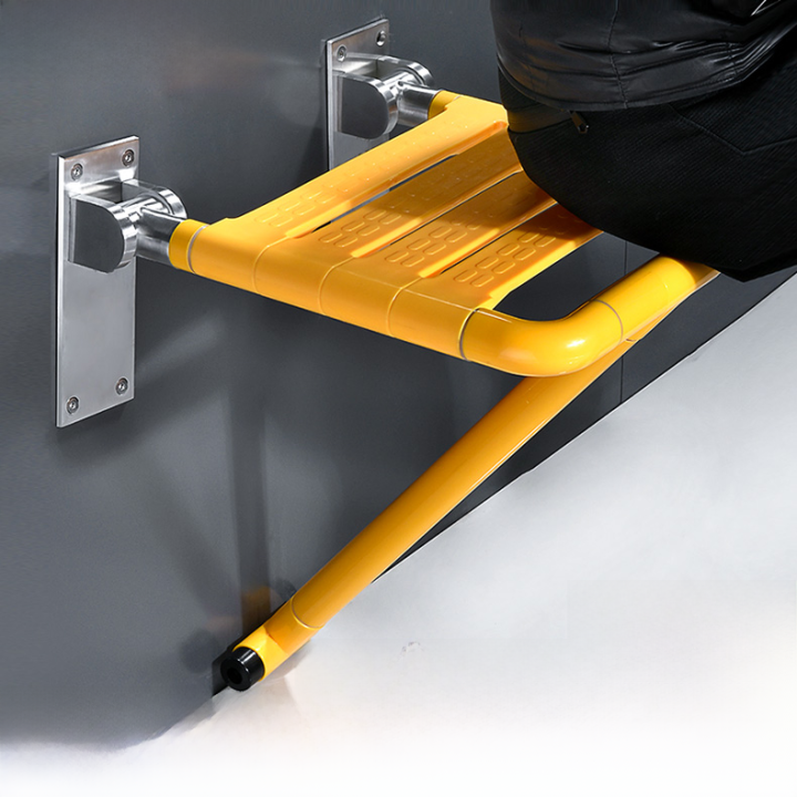 Bathroom Folding Stool Shower Seat Wall Mounted Elderly Safety Chair ...