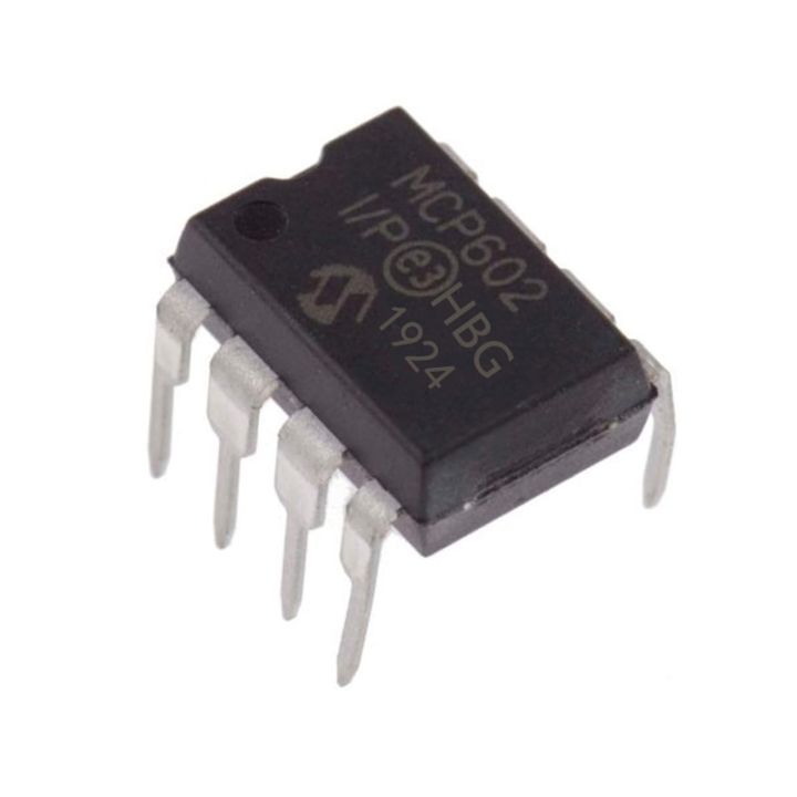 1 Pack MCP602-I/P MCP602 Dual Operational Amplifier Op-Amp 2.8MHZ 2.3V ...
