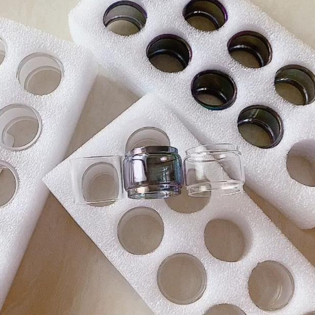 [Ship Today] Zeus Dual Fat Glass Replacement Glass Tube Clear Rainbow ...