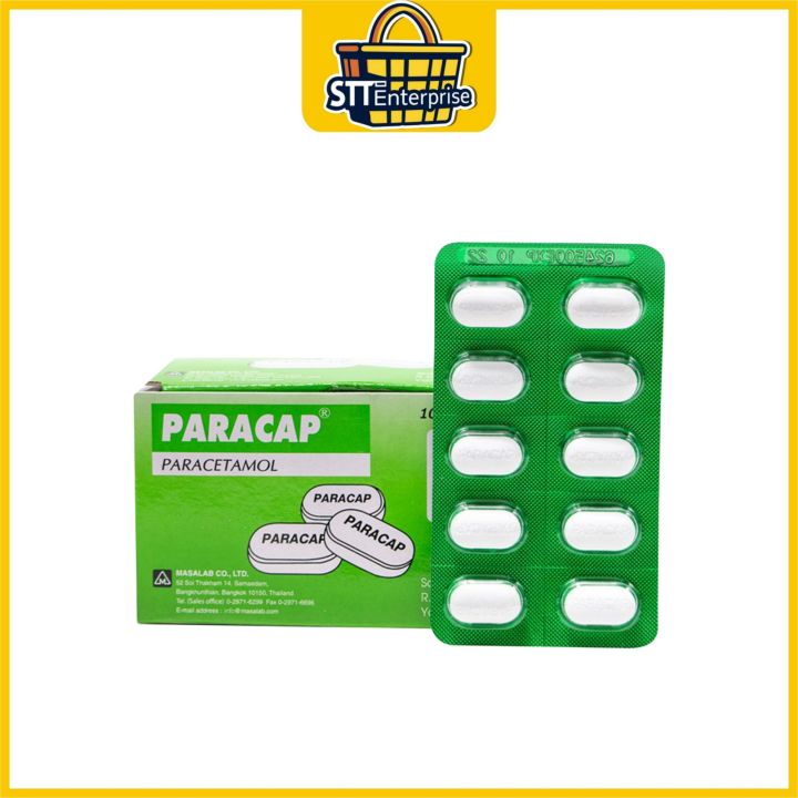 PARACAP - Paracetamol 500mg Tablet ပါရာစိမ်း | Lazada