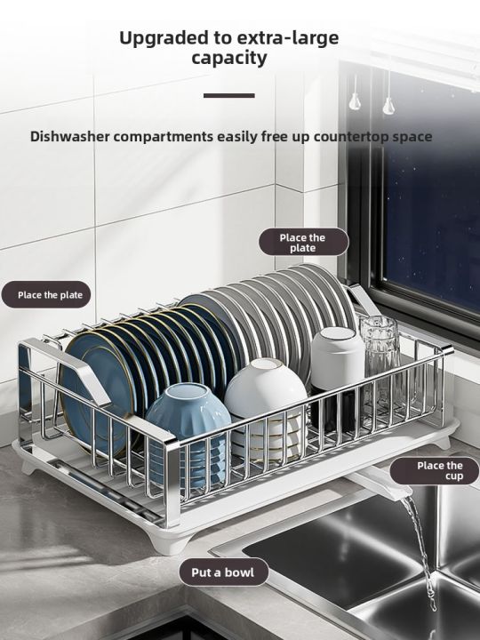 BW | Stainless Steel Kitchen Drainage Rack for Dishware Storage ...