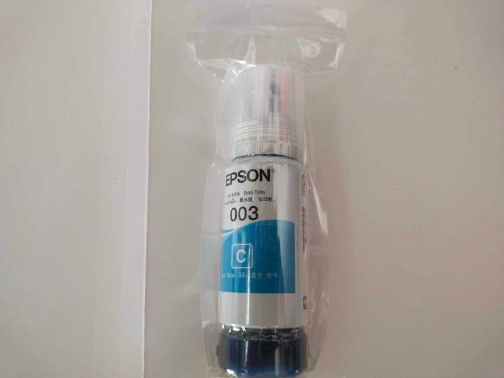 original ink 003 cyan for epson printer l3210 | Lazada PH