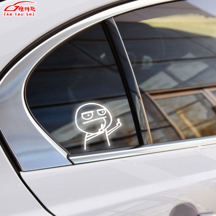 Fun and Personality Close High Beam Automobile Sticker Creative Car ...