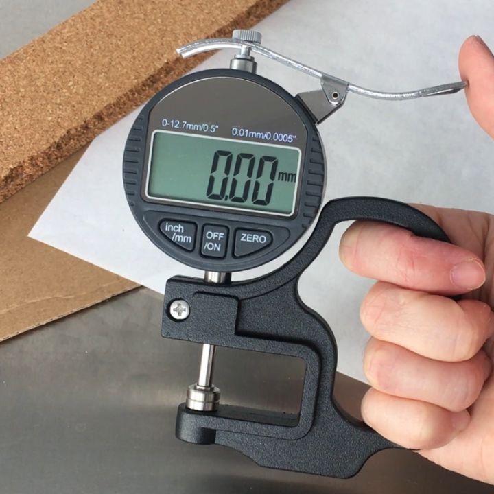 Digital Thickness Gauge 0.0005"/ 0.01mm 0.001mm Thickness Meter Precise ...