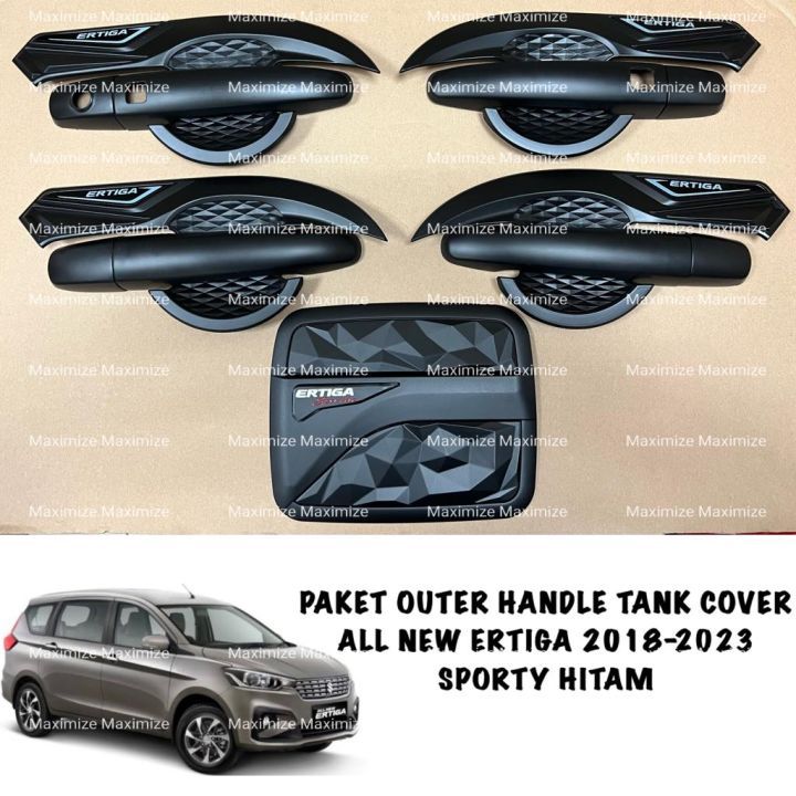 Paket Outer Handle Tank Cover Mangkok All New Ertiga 2018 2022 2023 Sporty Hitam | Lazada Indonesia