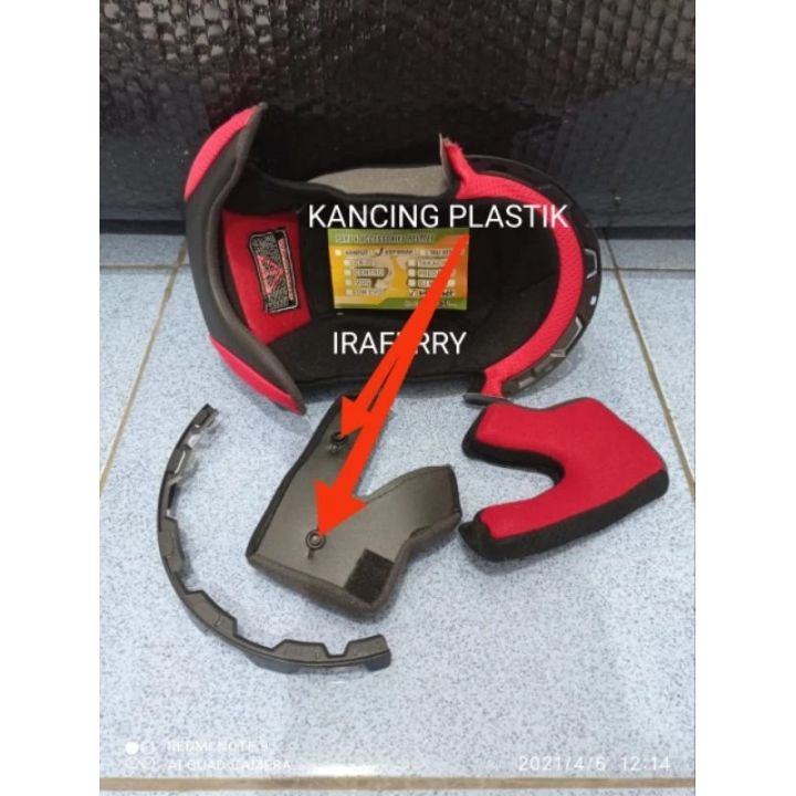 Busa helm kyt x rocket xrocket helm ful face kancing besi dan kancing ...