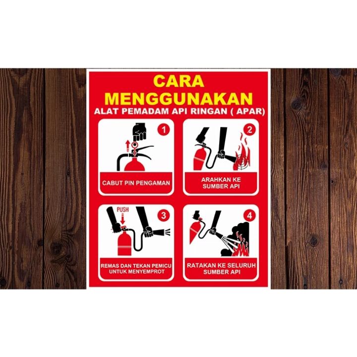 STIKER CARA MENGGUNAKAN (APAR) | Lazada Indonesia