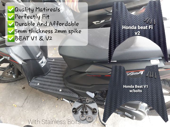 Rubber Matting For Honda Beat version 1, v2, v3 Beat Fi , Beat Street ...