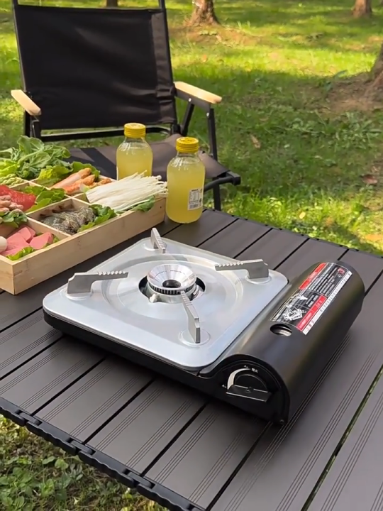 Portable Ultra-Thin Stainless Steel Gas Stove Compact Lightweight for ...