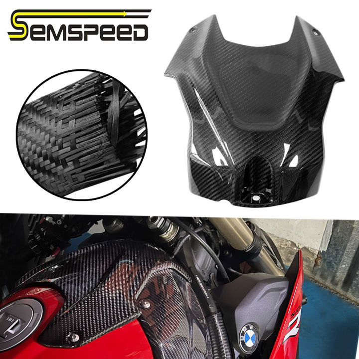 Motorcycle Carbon Fiber Front Fuel Oil Gas Tank Cover Guard For BMW ...