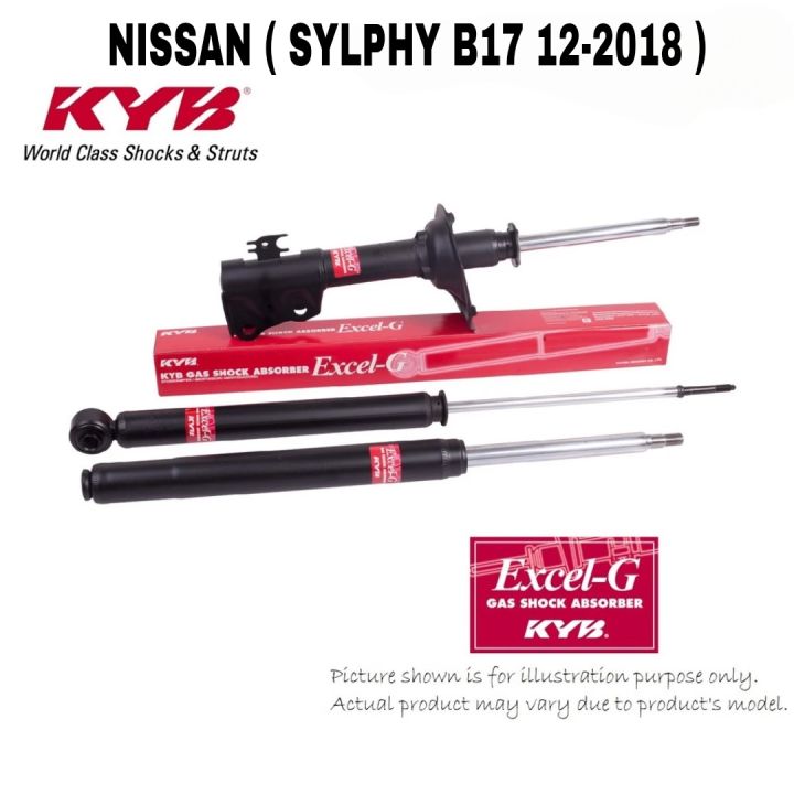 ALAT GANTI KERETA KYB NISSAN SYLPHY B17 (2012-2018) ABSORBER FRONT/REAR ...