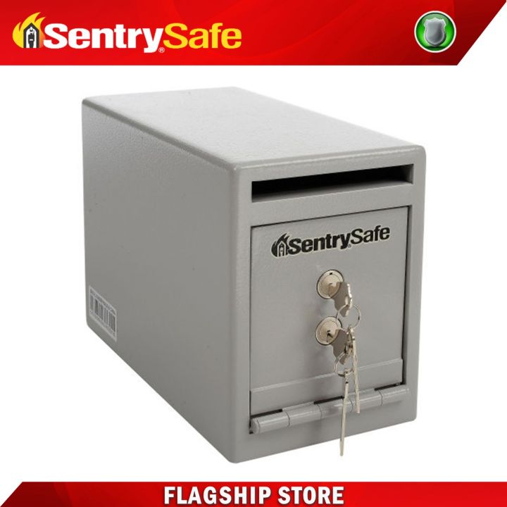 SENTRY SAFE UC-025K Under Counter Small Cash Depository Vault with Drop ...