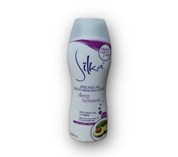 Silka Premium Moisturizing Milk Lotion with Avocado Oil SPF23 200ml ...