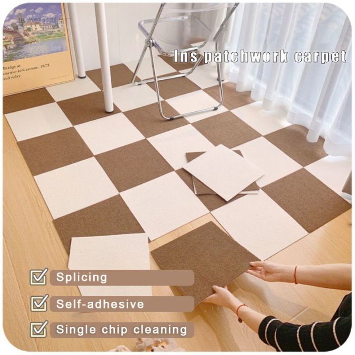 Carpet Tiles 50x50cm/30x30cm Self-Adhesive Carpet Floor Self-Adhesive ...