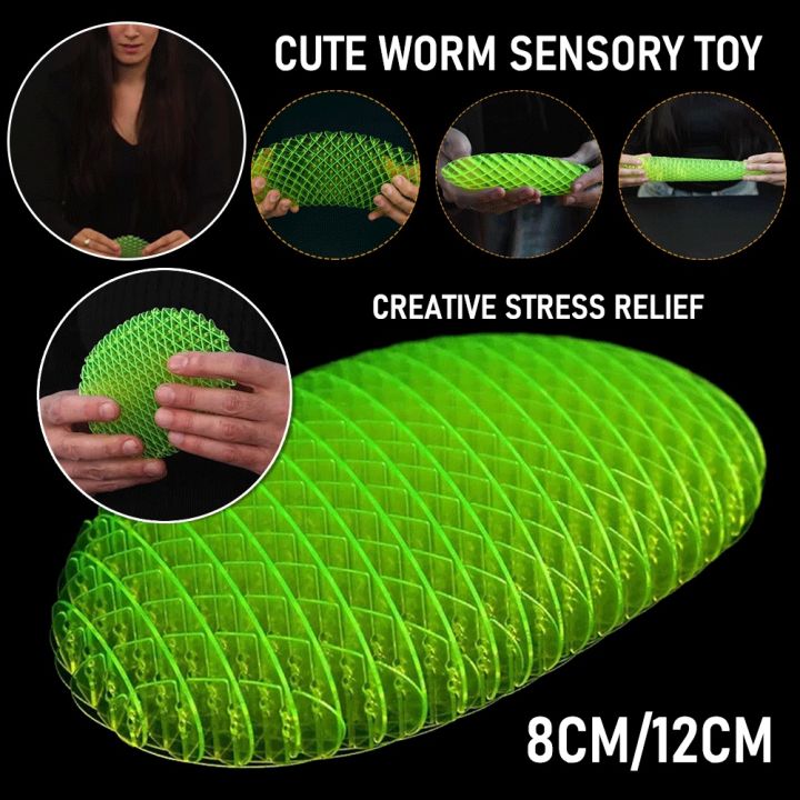 Worm Unpacking Morphing 2024 Worm Big Fidget Toy Fidget Worm Six Sided ...