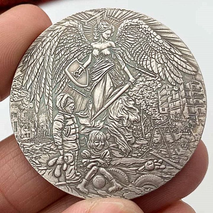 Wandering Coin Armor Angel Wings Guardian Brass Old Silver ...