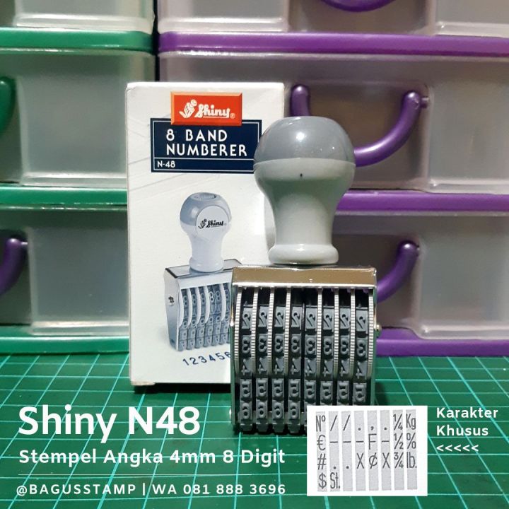 Stempel Angka 8 Digit 4mm Shiny N48 N-48 | Lazada Indonesia