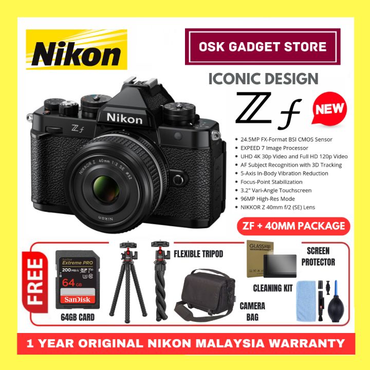 Nikon ZF Iconic Design Full Frame Mirrorless Camera | ZF Body / ZF ...