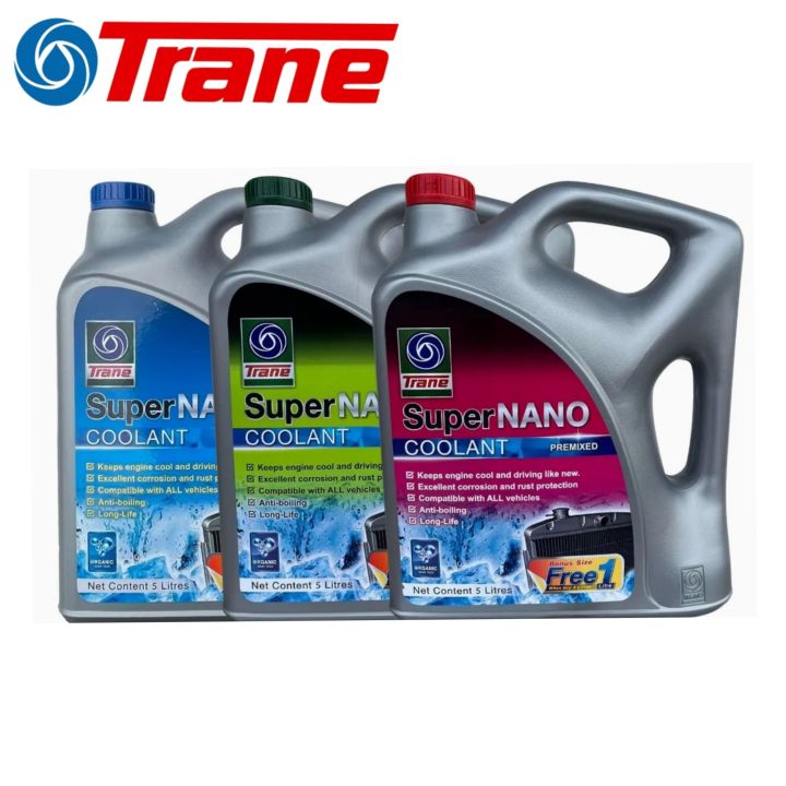 น้ำยาหม้อน้ำ น้ำยาหล่อเย็น Super Nano Coolant Trane ขนาด 5ลิตร | Lazada ...